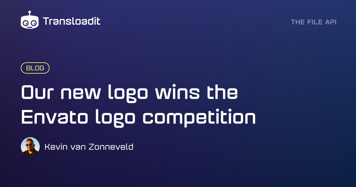 Our new logo wins the Envato logo competition | Transloadit